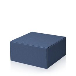 25 x Geschenkbox "Modern Blau" Gr&ouml;&szlig;e M 250 x 250 x 120 mm