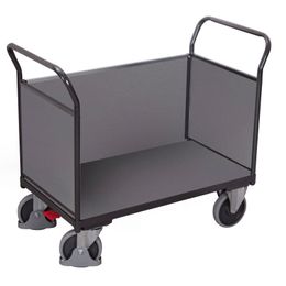 VARIOfit Dreiwandwagen 400 kg Traglast Typ S + EasySTOP - Anthrazitgrau