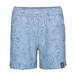 Shorts Killtec "KOS 113 GRLS SHRTS", M&auml;dchen, Gr. 140, Normalgr&ouml;&szlig;en, hellblau, Obermaterial: 100% Polyester, Hosen Shorts, Leichte M&auml;dchen-Shorts, elastisch, mit All-Over-Print.