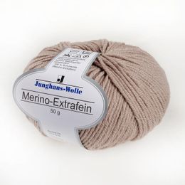 Merino-Extrafein von Junghans-Wolle, Kitt, aus Schurwolle