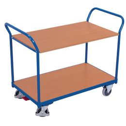 VARIOfit Tischwagen 200 kg Typ L + EasySTOP - Enzianblau