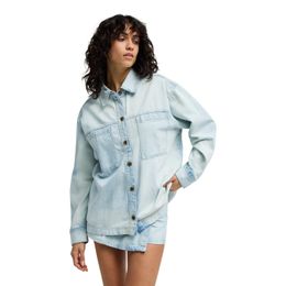 Shirtjacke Billabong "Jade Saltwashed", Damen, Gr. M, blau misty, Obermaterial: 100% Walkfrottier;, Shirts Shirtjacke