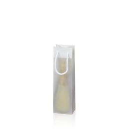 10 x Geschenkt&uuml;te "Frost Transparent" f&uuml;r 1 Flasche 75 x 65 x 260 mm