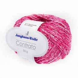 Contrato von Junghans-Wolle, Pink, aus Baumwolle