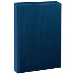 50 x Faltschachtel f&uuml;r 3 Flaschen 235 x 78 x 363 mm (Saphir)