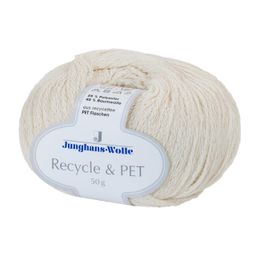 Recycle & PET von Junghans-Wolle, Wollwei&szlig;, aus Polyester