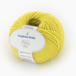 Peru von Junghans-Wolle, Sonnengelb, aus Polyacryl