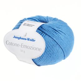 Cotone-Emozione von Junghans-Wolle, Himmelblau, aus Baumwolle