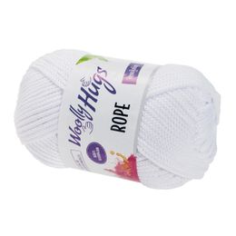 Rope von Woolly Hugs, Wei&szlig;, aus Polyester