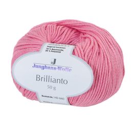 Brillianto von Junghans-Wolle, Pink, aus Baumwolle