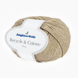 Recycle & Cotone von Junghans-Wolle, Sand, aus Baumwolle