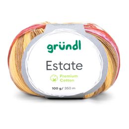 gr&uuml;ndl Estate von Gr&uuml;ndl, Himbeer/Wei&szlig;/Brombeer/Khaki/Gelb, aus Baumwolle