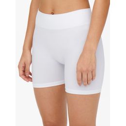 Radlerhose Only "ONLVICKY &ndash; Nahtlose Shorts mit elastischem Bund f&uuml;r optimalen Sitz", Damen, Gr. S, N-Gr, wei&szlig;, Jersey, Obermaterial: 94% Polyamid, 6% Elasthan, unifarben, sehr figurbetont mini, Hosen Radlerhose, sehr figurbetont, Jersey, Kunstfaser, Stretch, unifarben