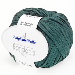 Bandana von Junghans-Wolle, Dunkelgr&uuml;n, aus Baumwolle