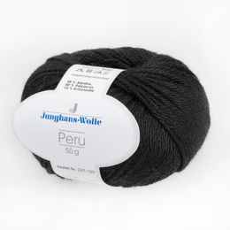 Peru von Junghans-Wolle, Schwarz, aus Polyacryl