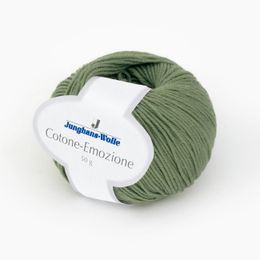 Cotone-Emozione von Junghans-Wolle, Oliv, aus Baumwolle