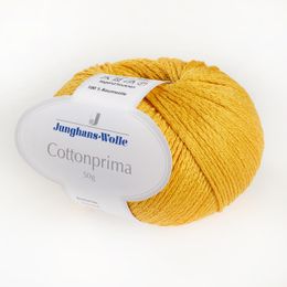 Cottonprima von Junghans-Wolle, Senf, aus Baumwolle