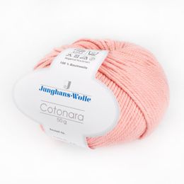 Cotonara von Junghans-Wolle, Apricot, aus Baumwolle