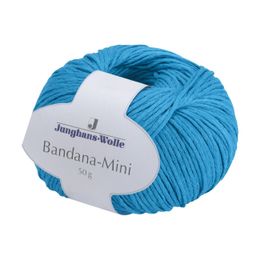 Bandana-Mini von Junghans-Wolle, T&uuml;rkis, aus Baumwolle