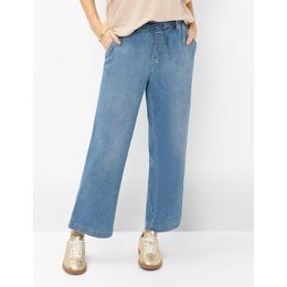 Brax Damen Culotte Style MAINE S USED SKY BLUE, denim hellblau, Gr. 36