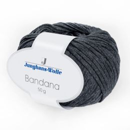 Bandana von Junghans-Wolle, Anthrazit meliert, aus Baumwolle