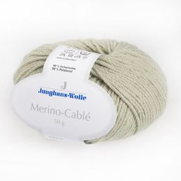 Merino-Cabl&eacute; von Junghans-Wolle, Beige, aus Schurwolle