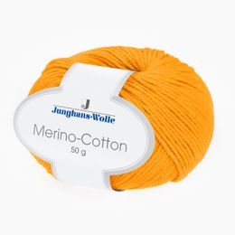 Merino-Cotton von Junghans-Wolle, Mango, aus Schurwolle
