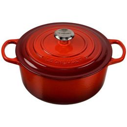 Le Creuset Signature Br&auml;ter rund 26 cm kirschrot