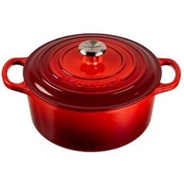 Le Creuset Signature Br&auml;ter rund 22 cm kirschrot
