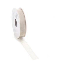 Geschenkband "Organza" in Creme 15 mm x 50 m