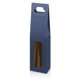 50 x Tragekarton f&uuml;r 1 Flasche 90 x 90 x 445 mm (saphir)