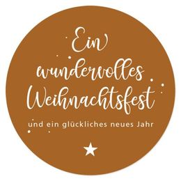 Verschlussetikett ''Wundervolle Weihnachten''