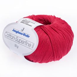Cotton-Superfine II von Junghans-Wolle, Rot, aus Baumwolle
