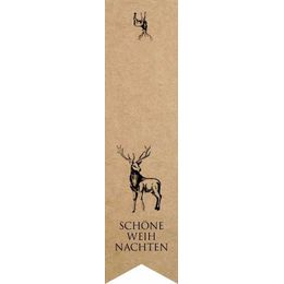 Etikett "Sch&ouml;ne Weihnachten" 35 x 135 mm