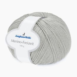 Sockenwolle Merino-Freizeit 4-fach von Junghans-Wolle, Silber meliert, aus Schurwolle