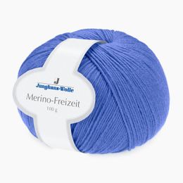 Sockenwolle Merino-Freizeit 4-fach von Junghans-Wolle, Blau, aus Schurwolle