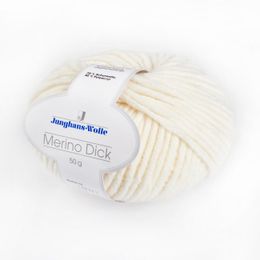 Merino Dick von Junghans-Wolle, Ecru/Natur, aus Schurwolle