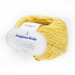 Contrato von Junghans-Wolle, Gelb, aus Baumwolle