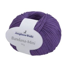 Bandana-Mini von Junghans-Wolle, Violett, aus Baumwolle