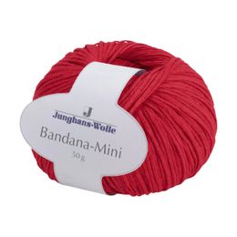 Bandana-Mini von Junghans-Wolle, Knallrot, aus Baumwolle