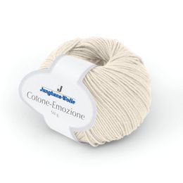 Cotone-Emozione von Junghans-Wolle, Creme, aus Baumwolle