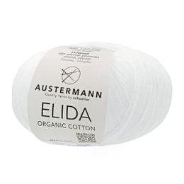 Elida von Austermann , Wei&szlig;, aus Baumwolle