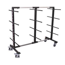 VARIOfit XL-Tragarmwagen zweiseitig mit 3 Pfosten - Anthrazitgrau