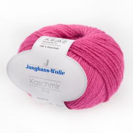 Kaschmir von Junghans-Wolle, Himbeer, aus Kaschmir