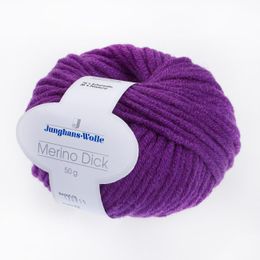 Merino Dick von Junghans-Wolle, Violett, aus Schurwolle