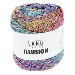 Illusion von Lang Yarns, Violett/Petrol/Gelb/Hellblau, aus Baumwolle