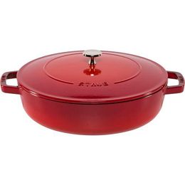 Staub Br&auml;ter Chistera 28 cm kirschrot