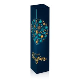 50 x Faltschachtel "Weihnachtsball" f&uuml;r 1 Flasche 77 x 77 x 360 mm