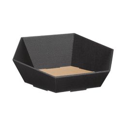 25 x Pr&auml;sentkorb 6-eckig "mittel" 257 x 247 x 67/120 mm (Anthrazit)