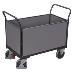 VARIOfit Vierwandwagen 500 kg Traglast Typ XL + EasySTOP - Anthrazitgrau